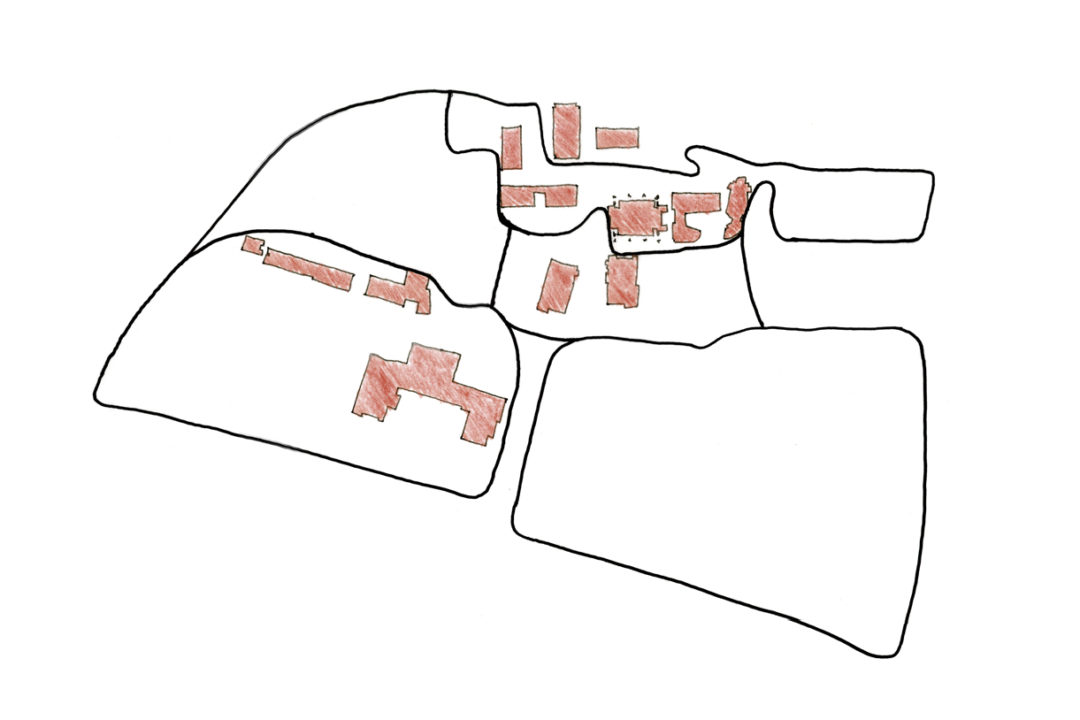 Existing Building footprints overlaid onto terrace diagram - West Edge ...